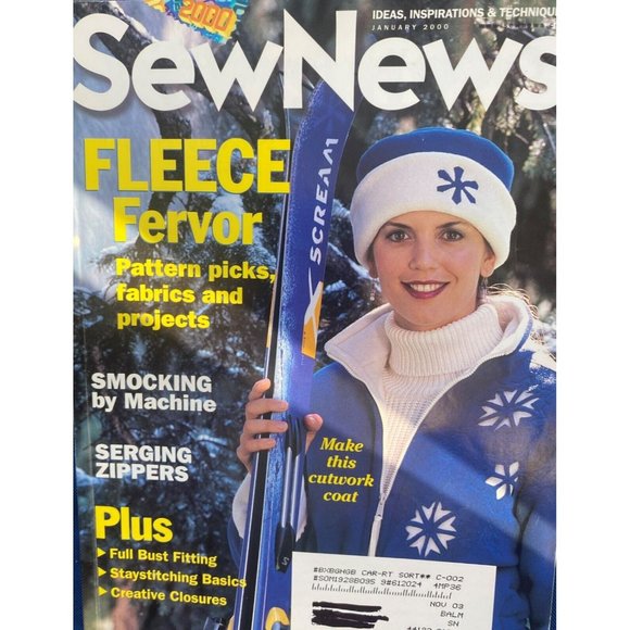 Office | Sew News Jan 200 Issue Fleece Fervor Creative Closures Cutwork Coat Sn031 | Poshmark
